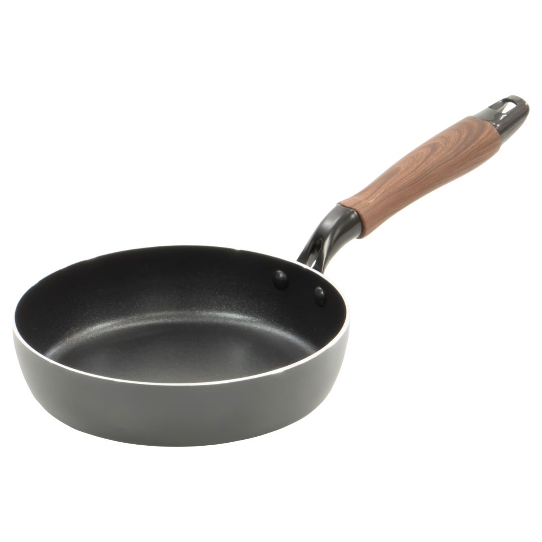 IH対応カラーふっ素フライパン18CM GRY